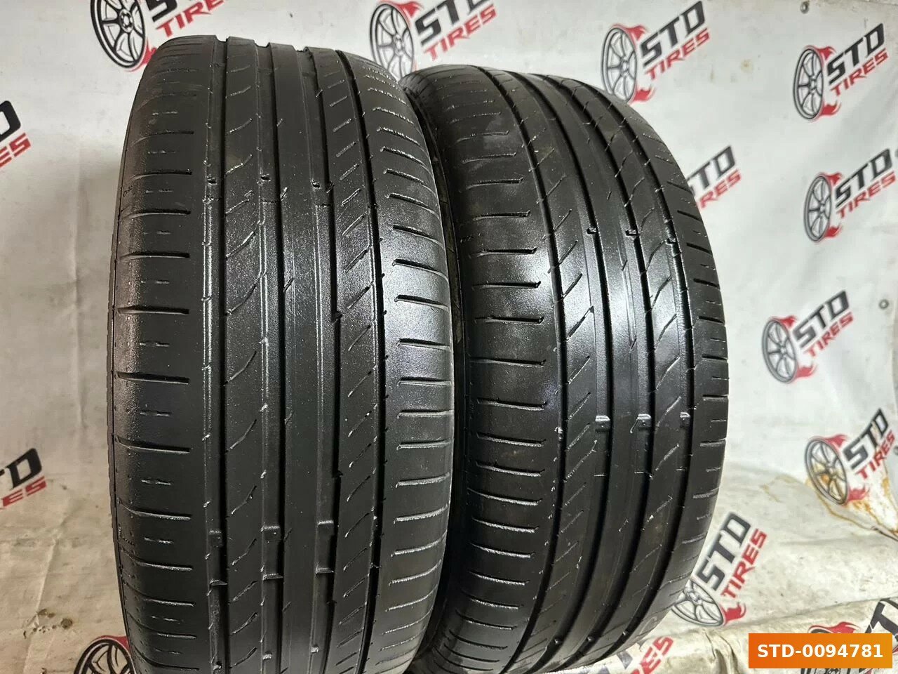 Комплект (2 шт) летних БУ шин Continental ContiSportContact 5 225/50 R17 30% износ 8279765186
