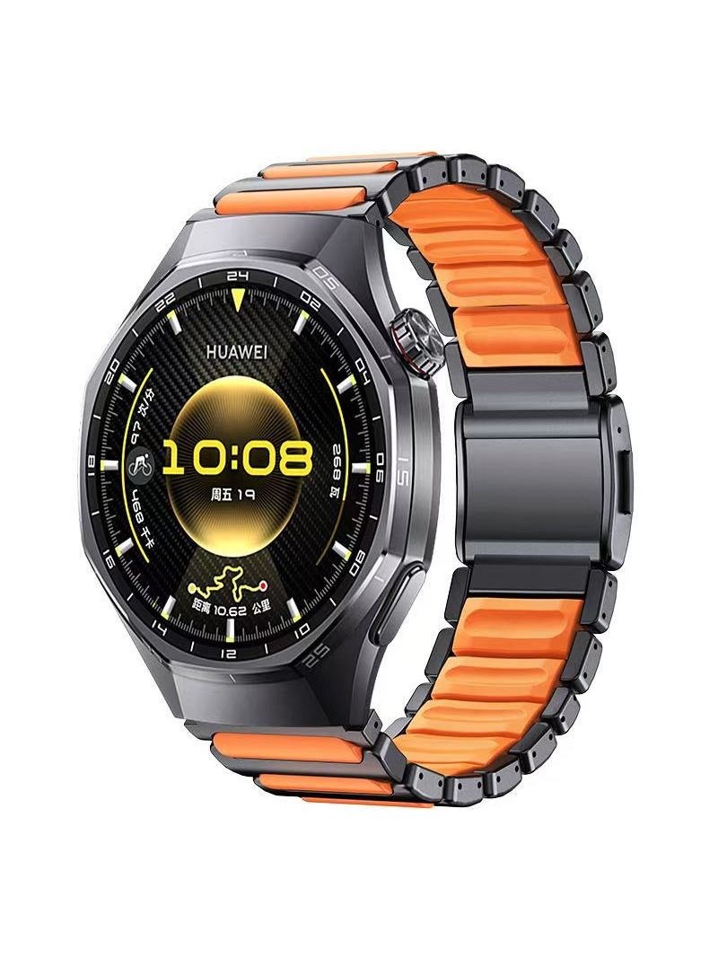 22 мм титановый силиконовый ремень для Huawei Watch GT6 Pro GT5 Pro 46mm 4/4Pro магнитная для Huawei Watch GT6/GT5 46mm