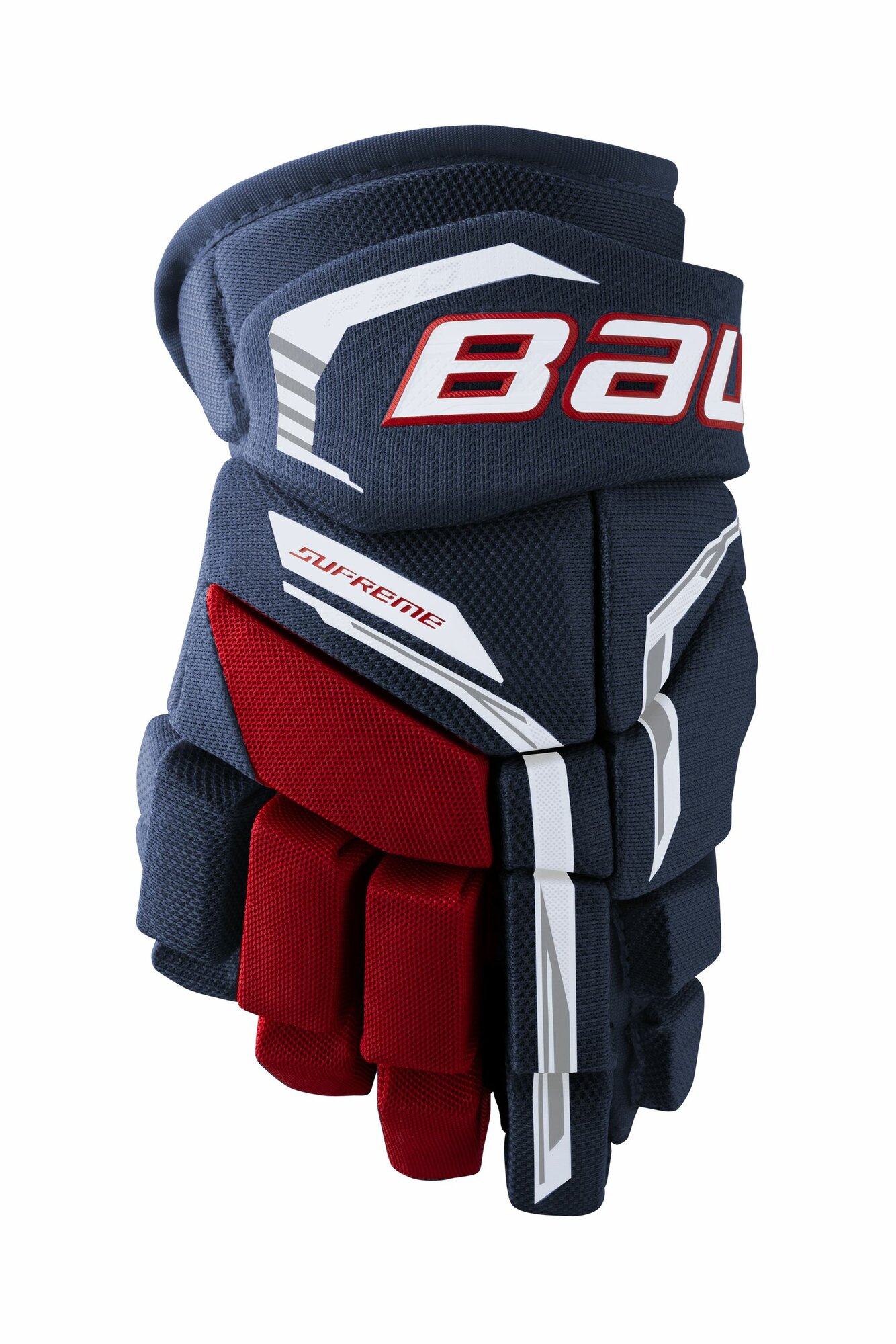 Перчатки хоккейные S26 BAUER SUPREME F50 PRO JR/темно-синий; красный; белый/11