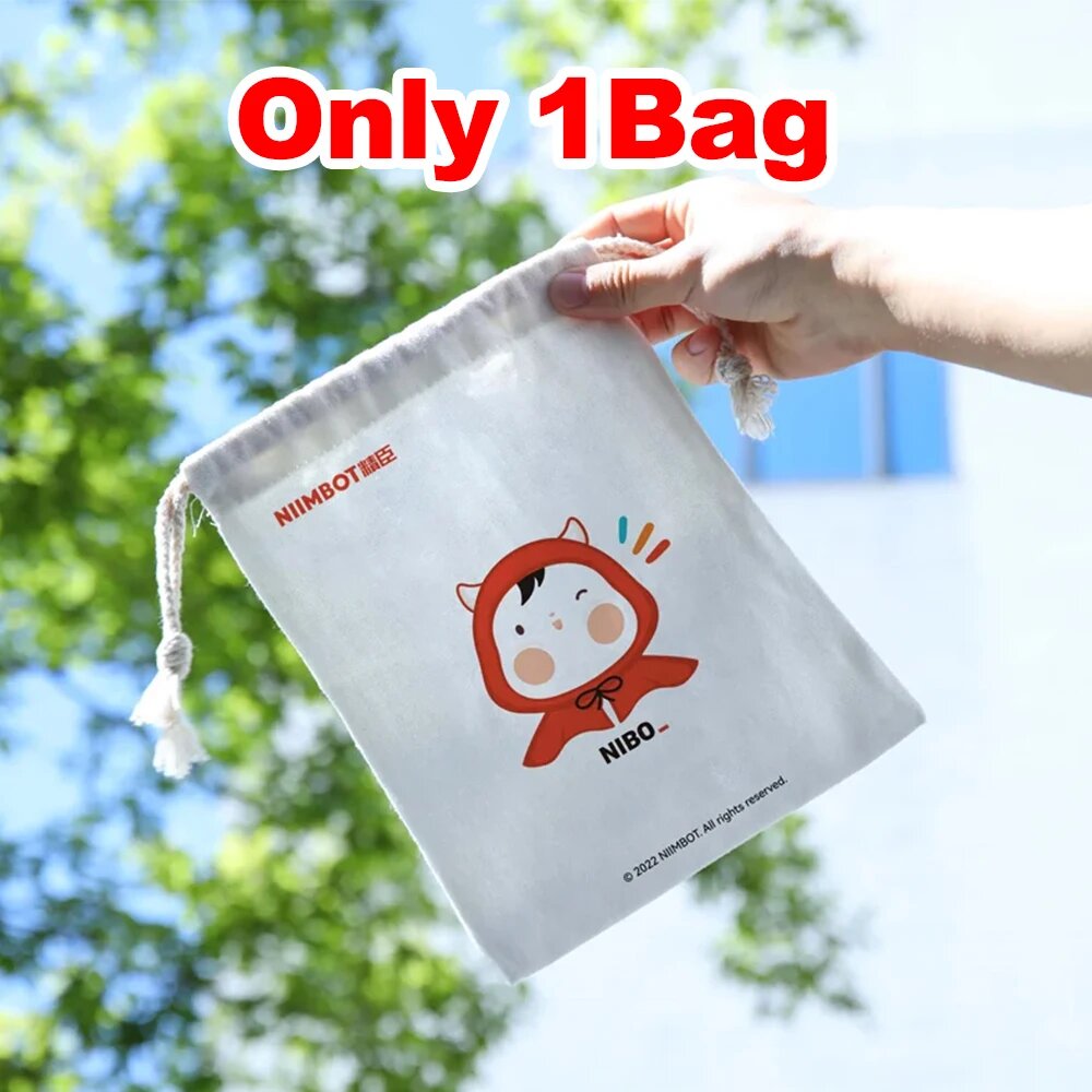 Лента для этикеток Niimbot B1 белая водонепроницаемая Красный, Only 1Bag