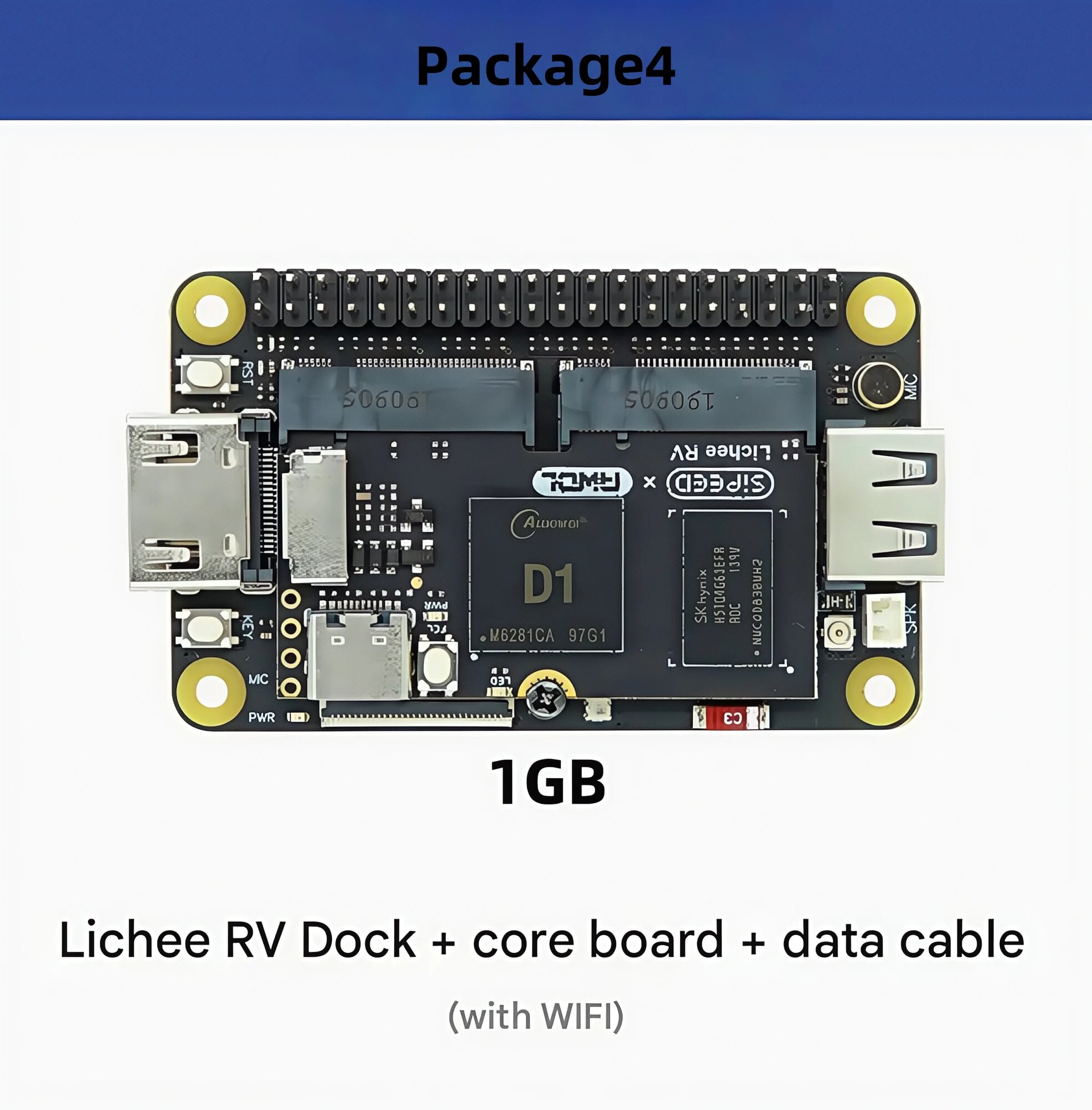 Sipeed Lichee RV Dock Allwinner D1 плата разработки