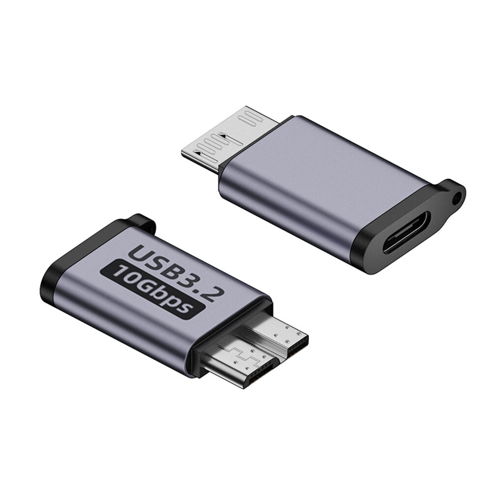 Адаптер USB Type-C мама Micro-USB B папа для внешних жёстких дисков, скорость передачи данных 10 Гбит/с