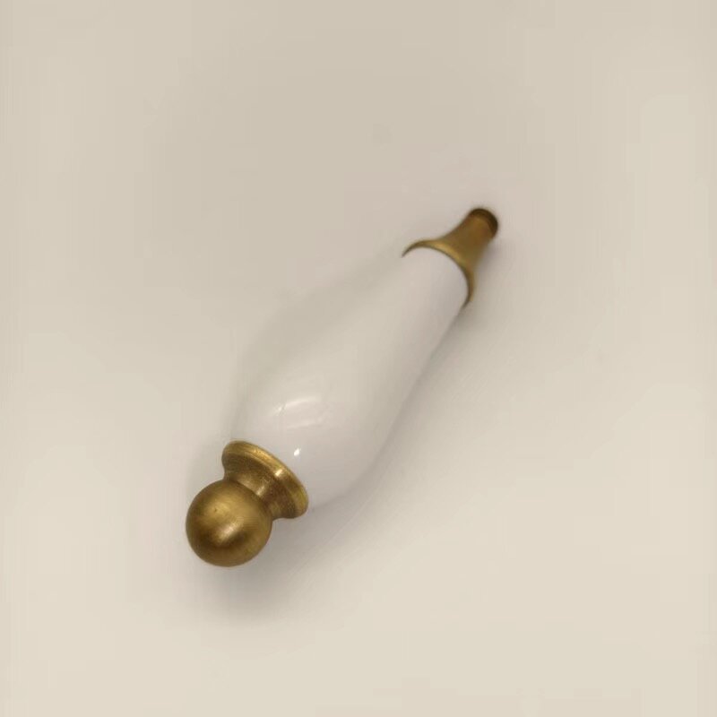 Керамическая ручка для смесителя, 1 Pc Handle B Рукоятка крана с белой фарфоровой фурнитурой, без узоров