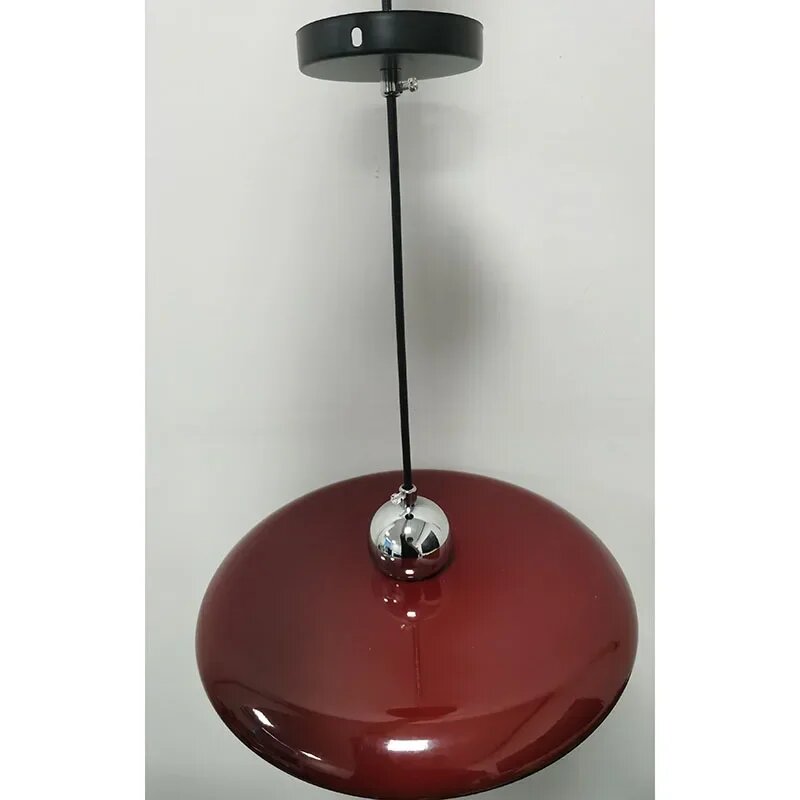Подвесной светильник ZODOLAMP кремовый металлический 220В Red-silver, Красный, 20CM