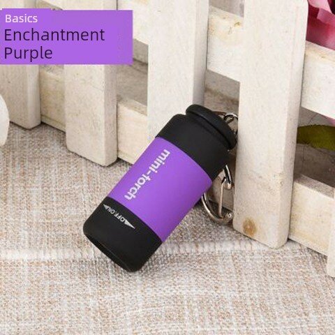 Мини-фонарик LED, мощный свет, бытовой, с USB-зарядкой, портативный, для студентов, маленький фонарик, фонарик-брелок