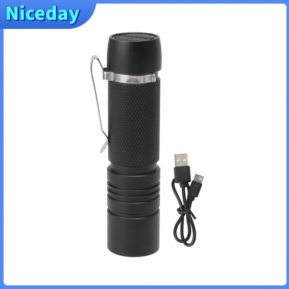 Перезаряжаемый мини-фонарик 700 лм, супер яркий LED, карманный EDC-фонарик, зажим, для кемпинга, туризма.