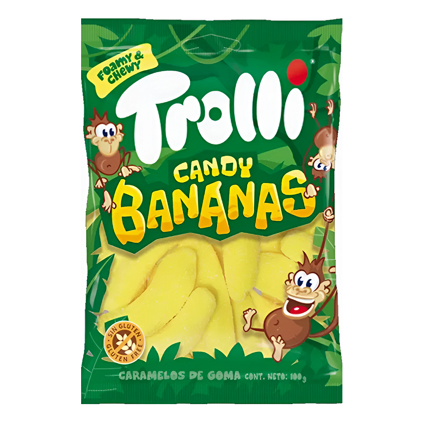 Trolli жевательный мармелад Бананы 100 гр