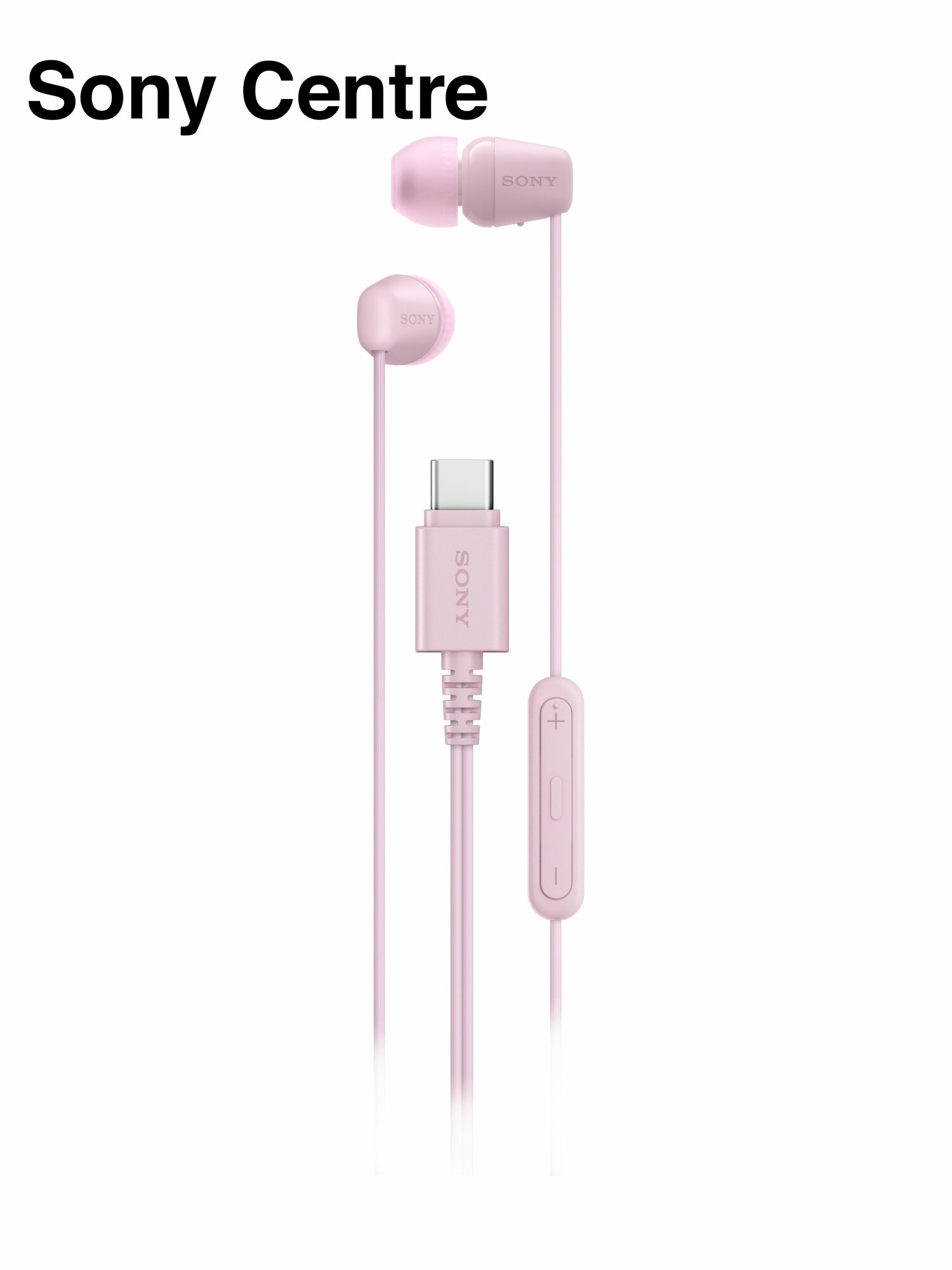 IER-EX15CP проводные внутриканальные наушники Sony с микрофоном Type-C розовые