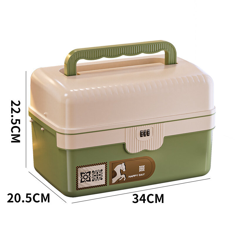 Домашний запираемый ящик для хранения личных документов, ящик для хранения паролей автомобиля для ценностей