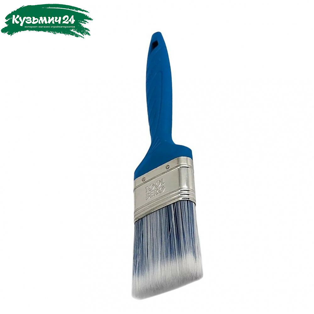 Кисть плоская Toolberg Лазурит-Эксперт 0112423, искусственная щетина, 50 мм, пластиковая рукоятка, 2 шт
