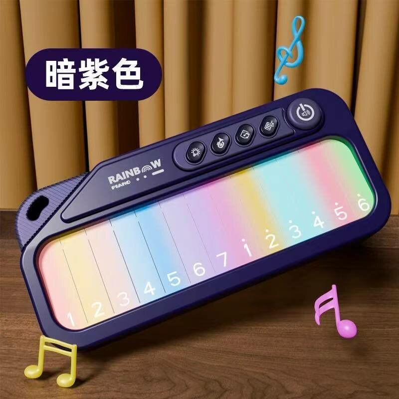 Новая детская цветная сенсорная электронная клавиатура, игрушка для раннего развития, инструмент для начинающих, пианино для начинающих