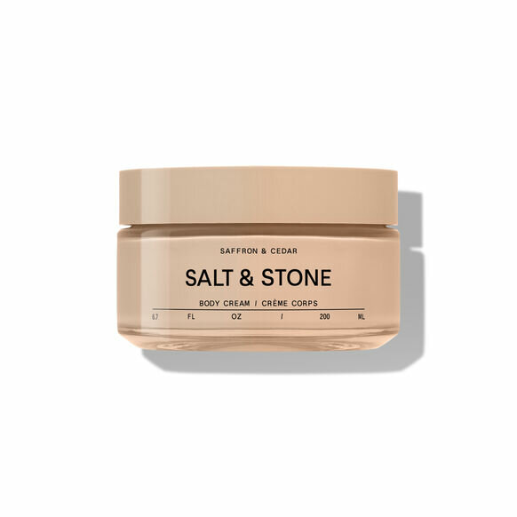 Salt & Stone Крем для тела Saffron & Cedar Body Cream, 200 мл (WATER (AQUA), HELIANTHUS ANNUUS (SUNFLOWER) SEED OIL, PROPYLENE GLYCOL DIBENZOATE, SQUALANE, C13-15 ALKANE, GLYCERIN, PROPANEDIOL, CETEARYL ALCOHOL, ARGANIA SPINOSA KERNEL OIL, POLYGLYCERYL.