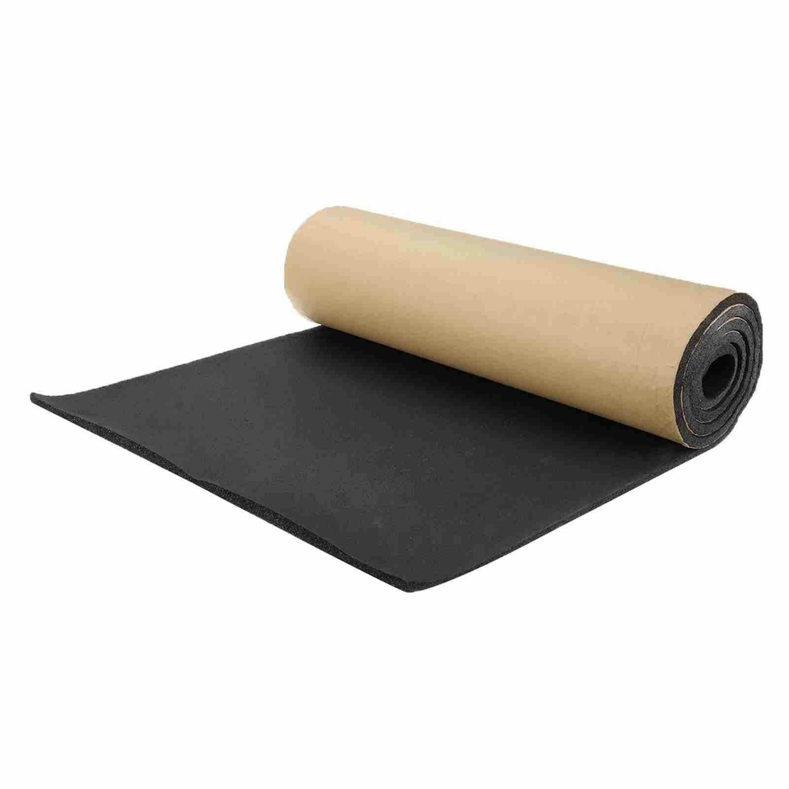 Звукоизолирующая вставка для автомобиля, шумопоглощающая пена, антишумовая хлопковая вставка, автомобильная, самоклеящаяся, термоизоляционная, 1 рулон 200 см x 50 см, 8 мм