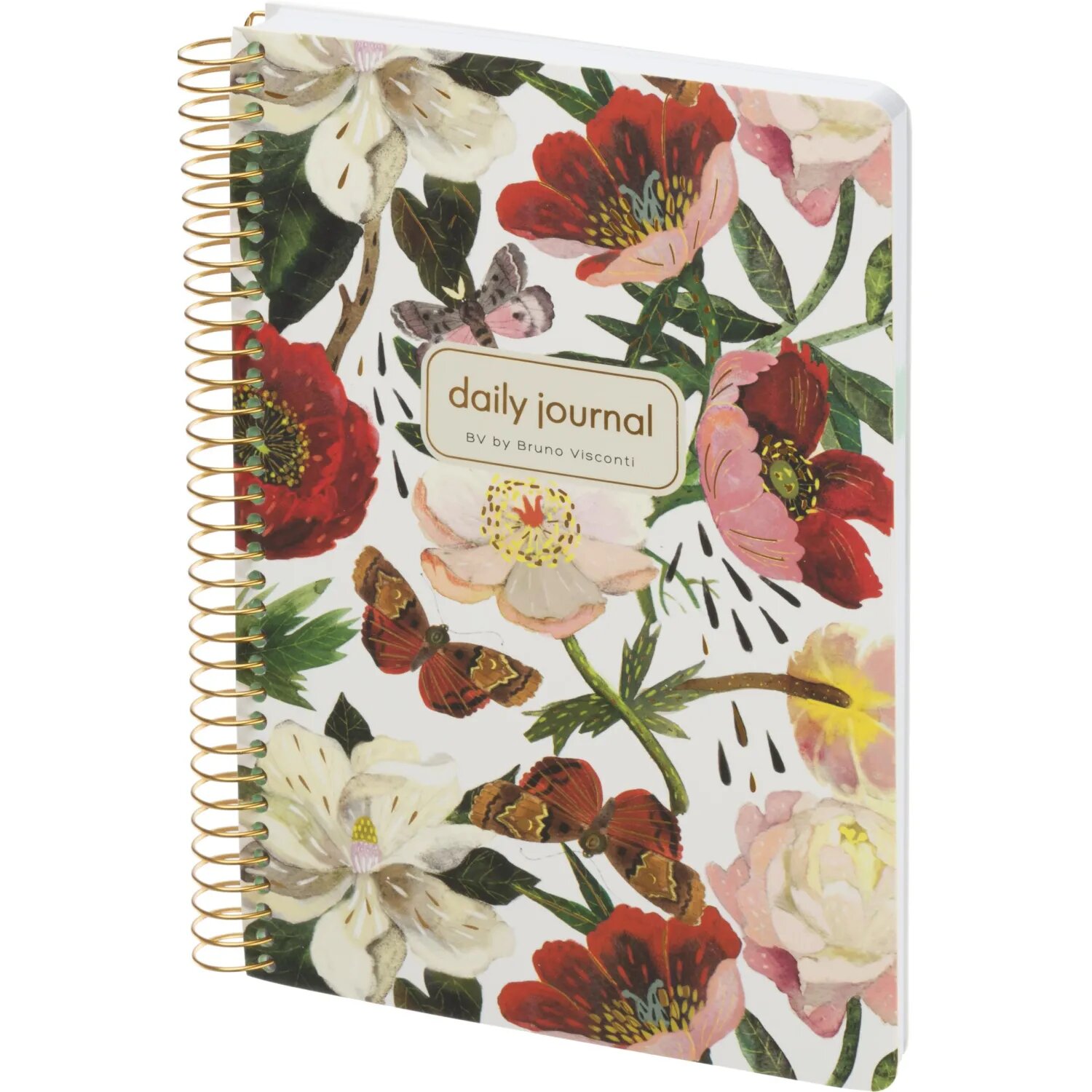 Ежедневник недатированный CUTE DIARY А5, BV,136, пион, зол. греб,3-701/10