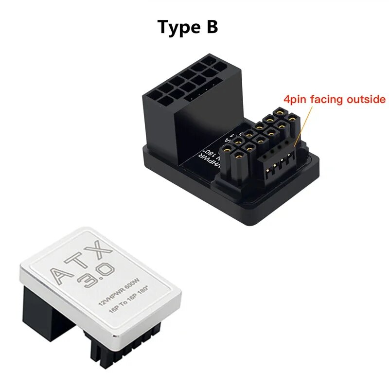 PCIe5.0 RTX 4080/4090 Адаптер питания 12VHPWR Silver B