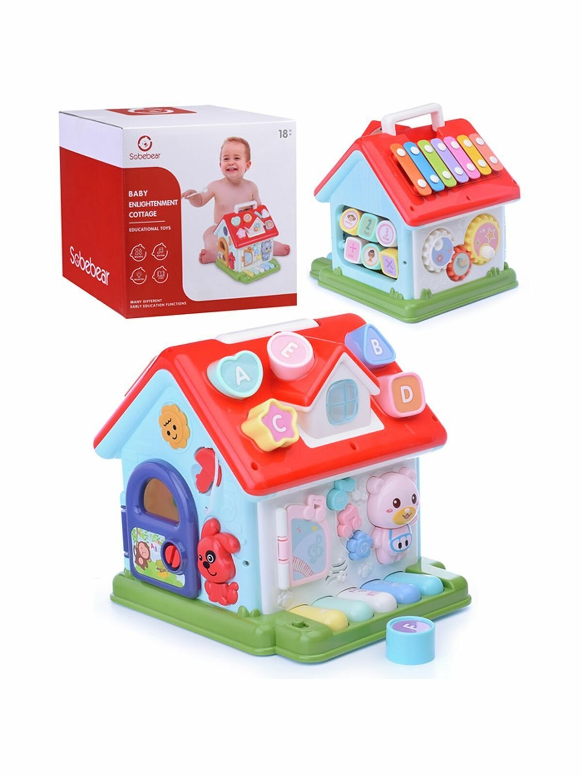 Развивающая игрушка сортер "Кто в домике живет"