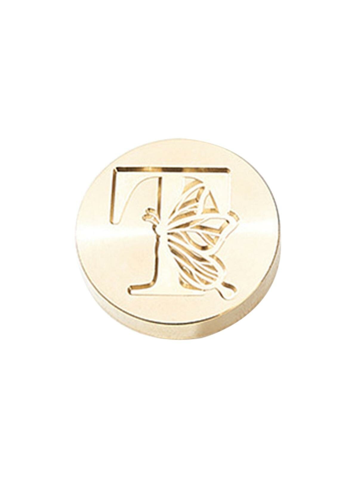 Головка восковой печати с рисунком бабочки