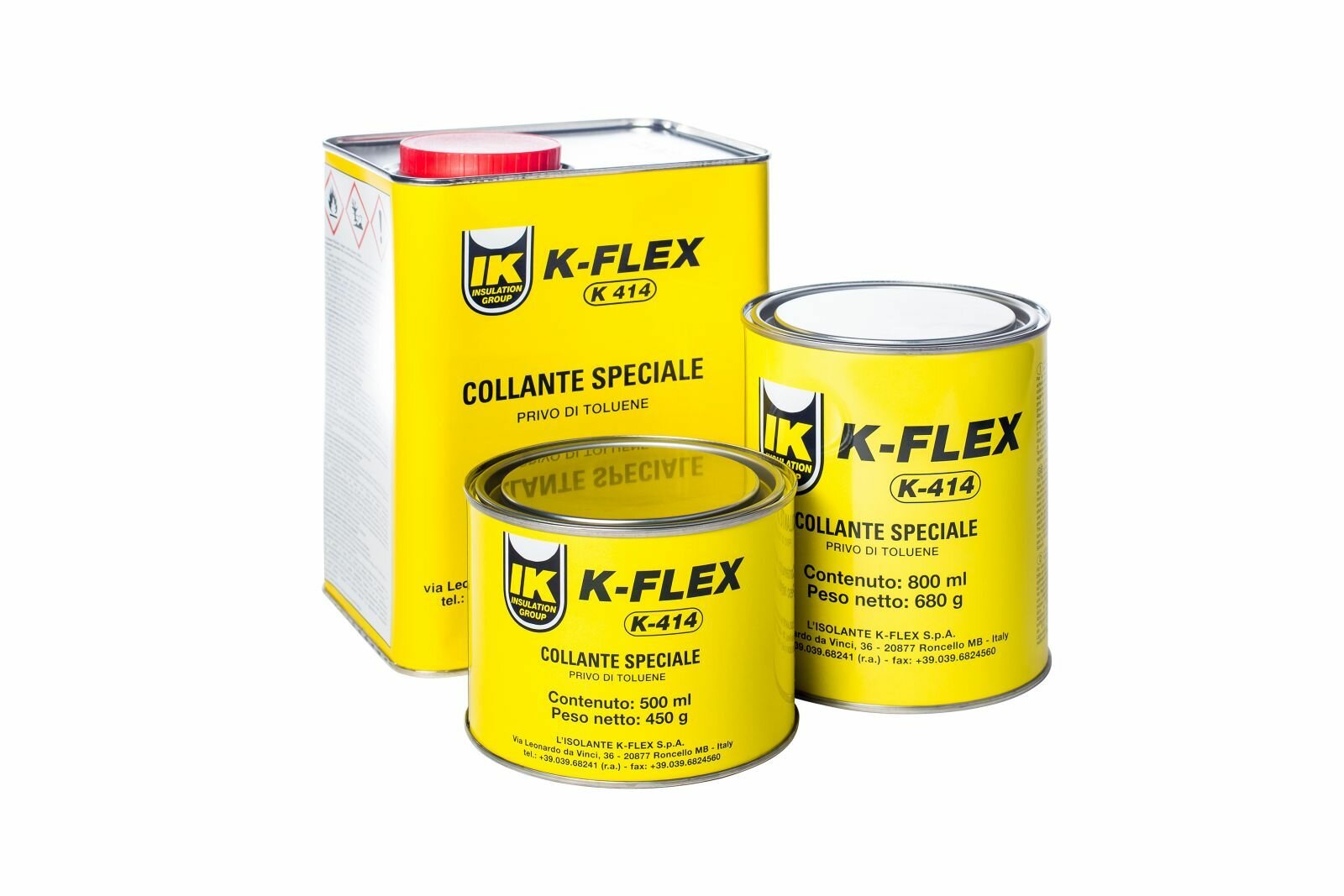 Клей каучуковый K-FLEX объем 0,5 л, для наружных работ, однокомпонентный, водостойкий, для металла и пластика