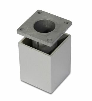 Опора мебельная квадратная 60 мм матовый хром