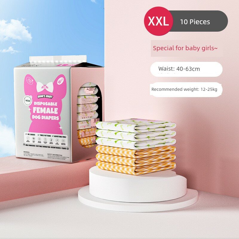 Трусики-подгузники для собак Diary of Growth, физиологические, для кобелей, менструальные, гигиенические прокладки