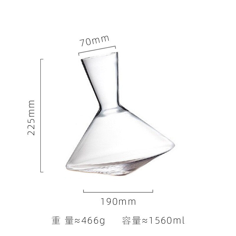 Скандинавский декантер для вина, домашний гироскопический шейкер, широкий бокал с деревянной подставкой, быстрый декантер, дизайн разделителя вина