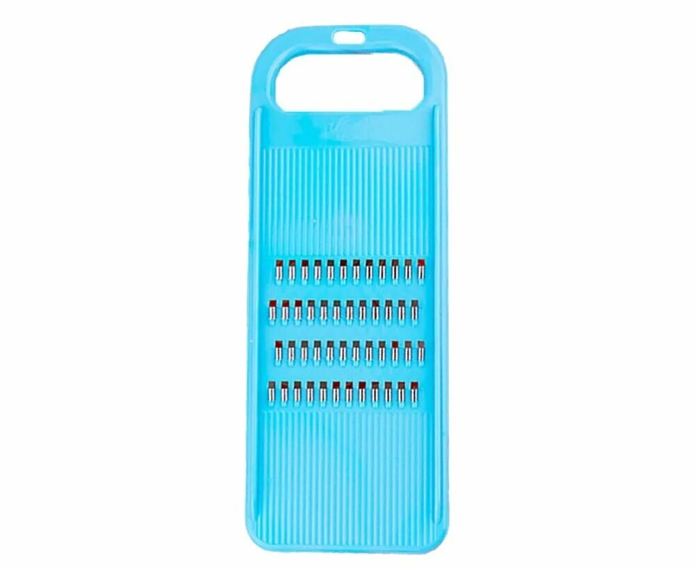 Измельчитель и терка для овощей с ярким синим цветом, удобный в использовании и хранении, идеальный помощник в кухне для быстрого подготовки продуктов