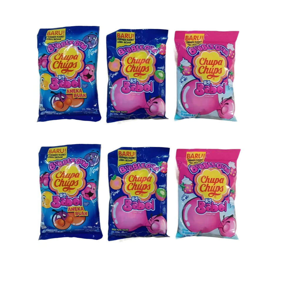 Набор жевательной Chupa Chups Big Babol , ( 6 уп х152 гр), Индонезия
