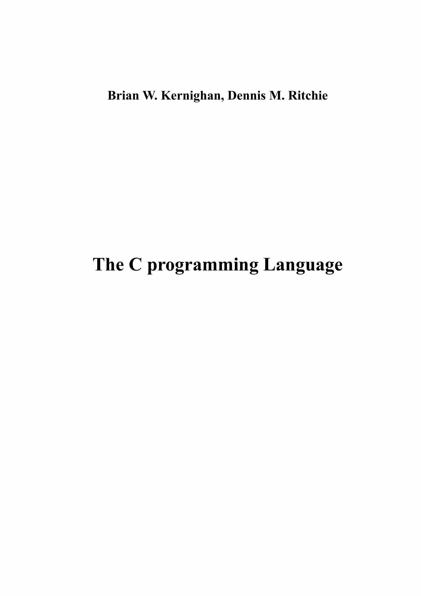 The C programming Language На Англ. яз. — фото 1