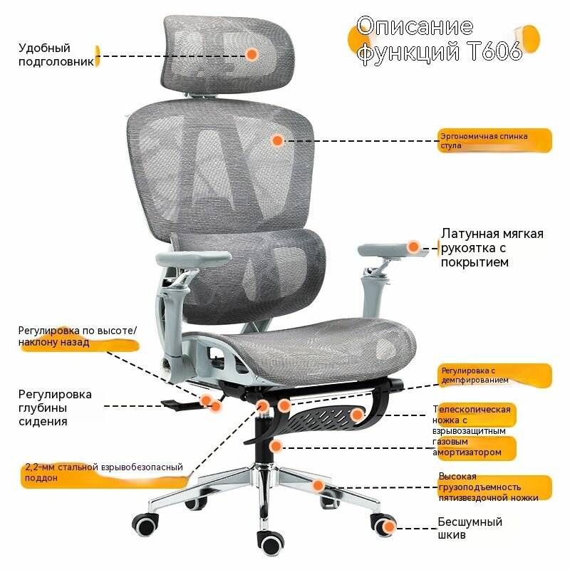 Многофункциональное офисное кресло универсального назначения для дома и офиса