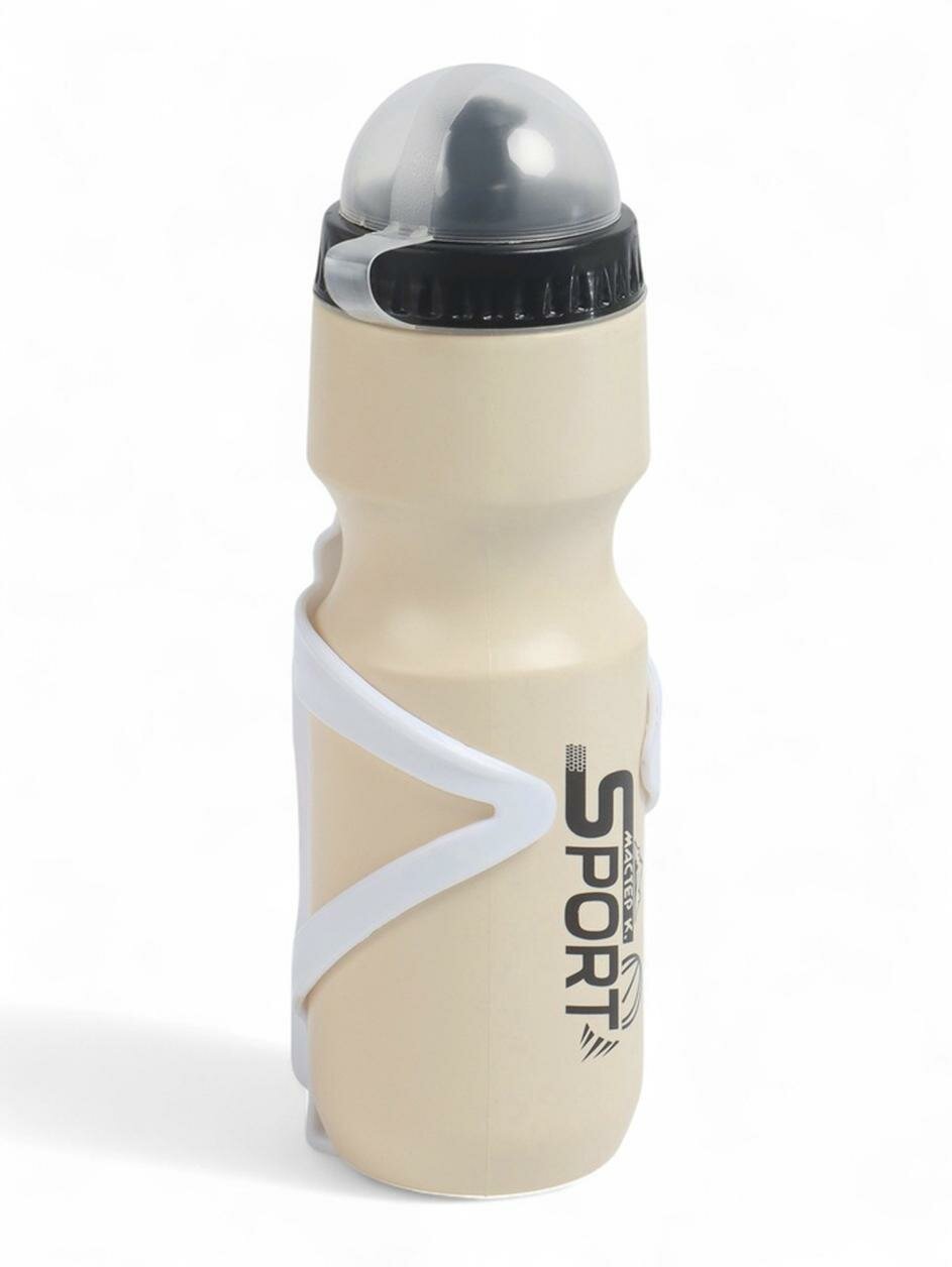 Бутылка для воды велосипедная, 750 мл, "Мастер К.", с креплением, белая