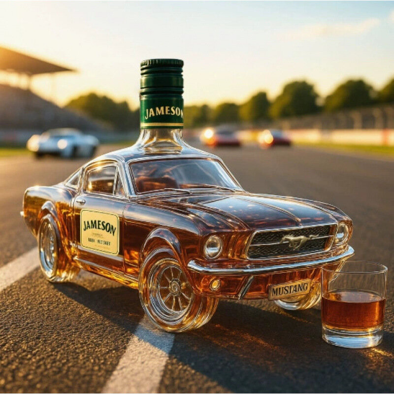 Кросс-бордерная забавная бутылка виски с французским бульдогом