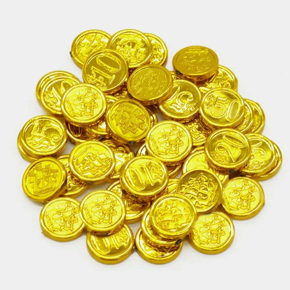 48 Штук Монет, Пластиковые Игрушки, Для Охоты За Сокровищами