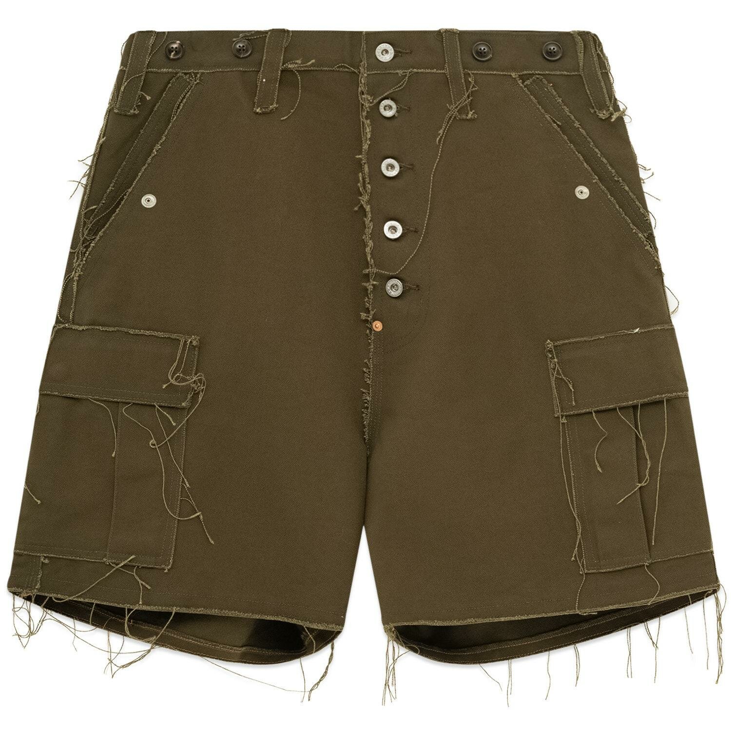 Шорты ШОРТЫ SUGARHILL RAW-EDGE CANVAS CARGO SHORTS