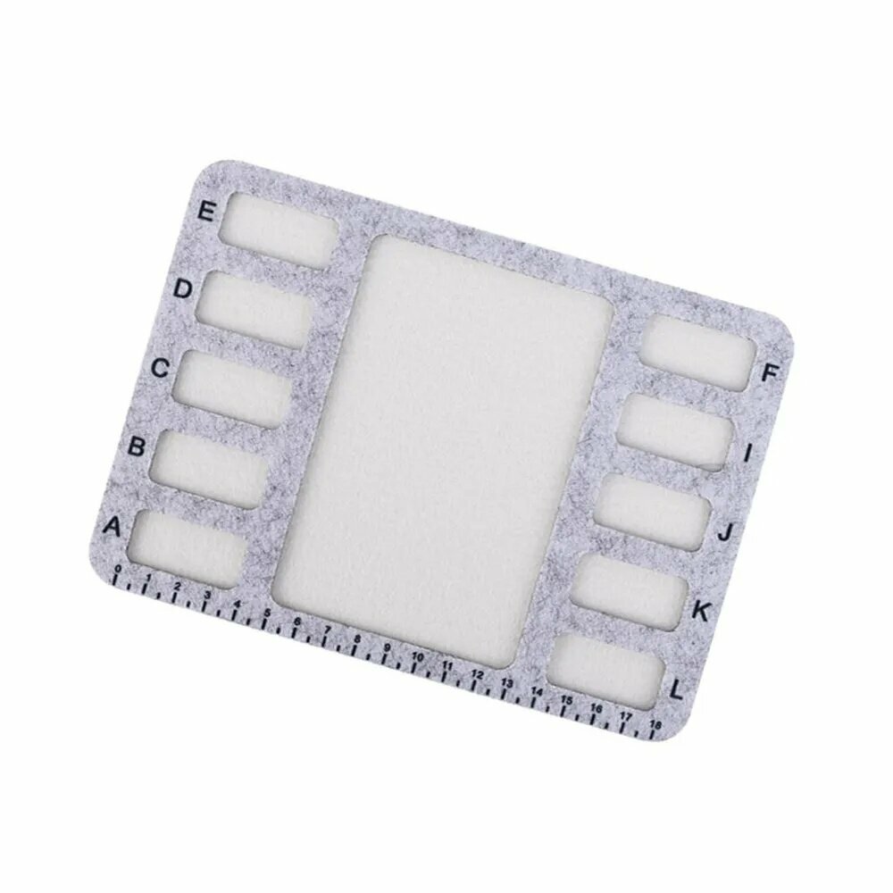 Войлочная нескользящая платформа для рукоделия, коврик для вышивания бисером с сантиметровой алфавитной шкалой