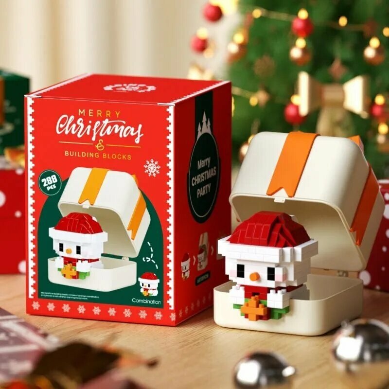 Коробка для рождественских подарков, кубики для Санты, игрушки для детей