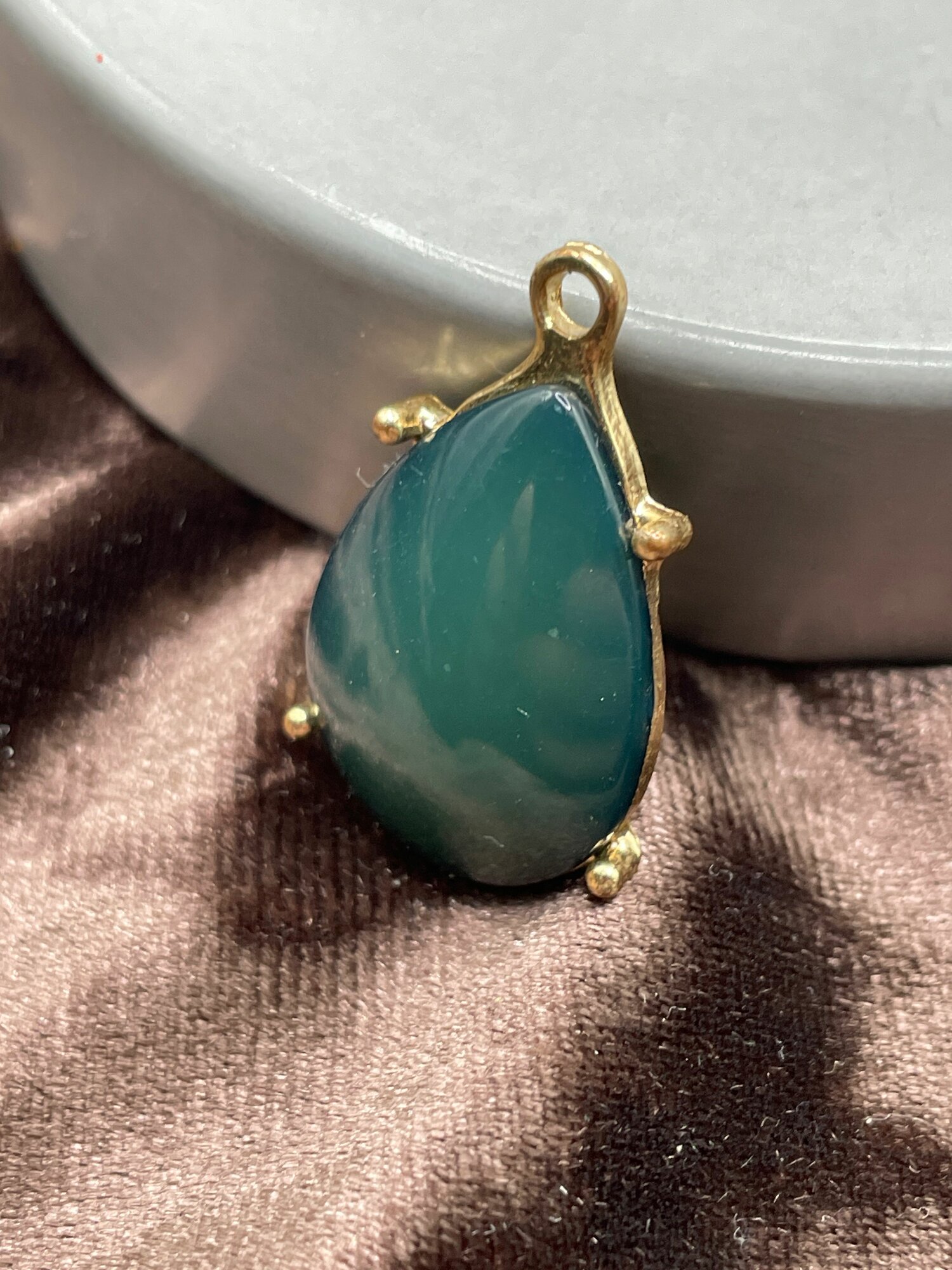 Винтажный позолоченный кулон подвеска