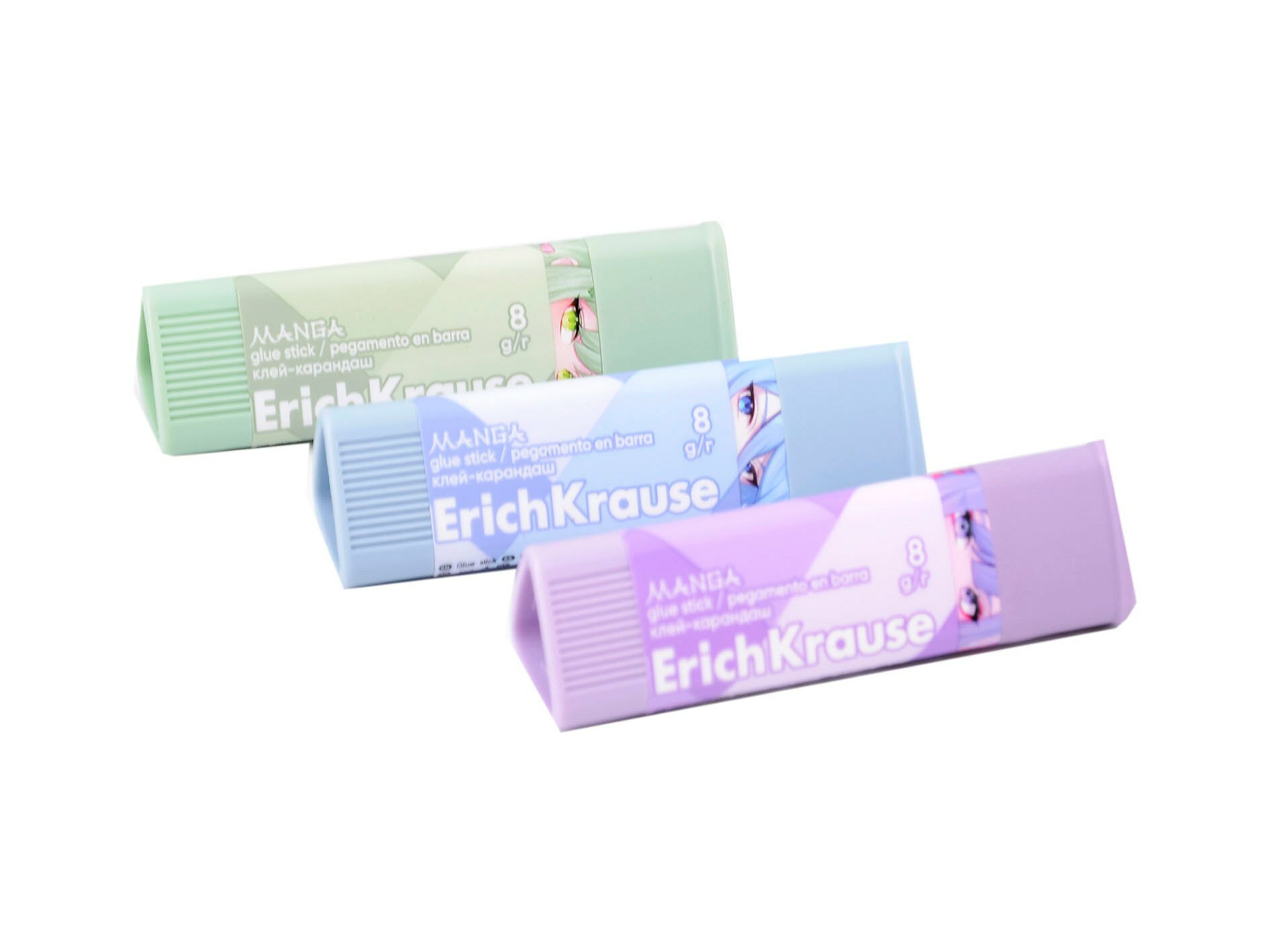 Клей-карандаш "Prism Manga", 8 г, Erich Krause