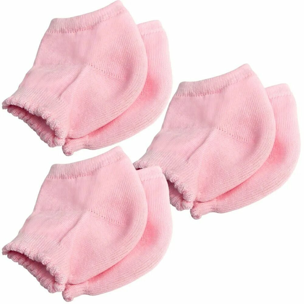 Розовые гелевые налокотники с увлажняющим эффектом из хлопка и нейлона для защиты и ухода за локтями, 3 пары