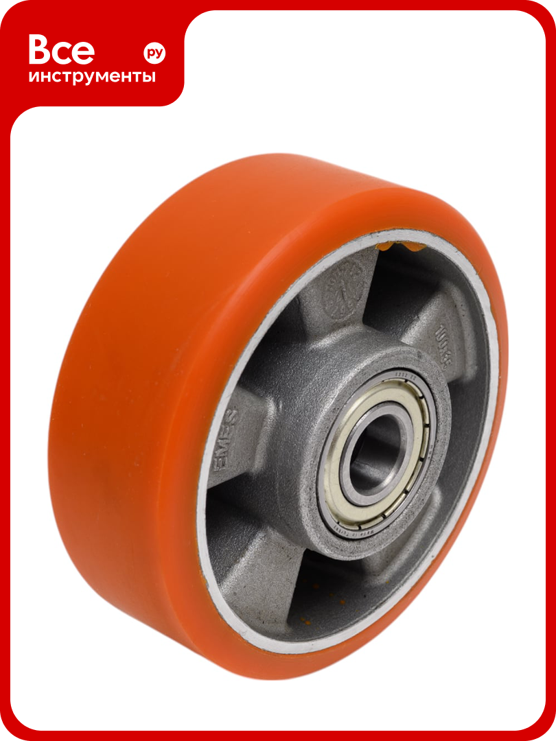 Колесо полиуретановое с алюминиевым диском 100 мм MFK-TORG ABP-100