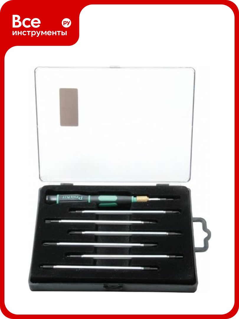 Набор отверток Pro'sKit SD-081B, 14 шт, шестигранные и плоские, для точных работ с крепежными элементами