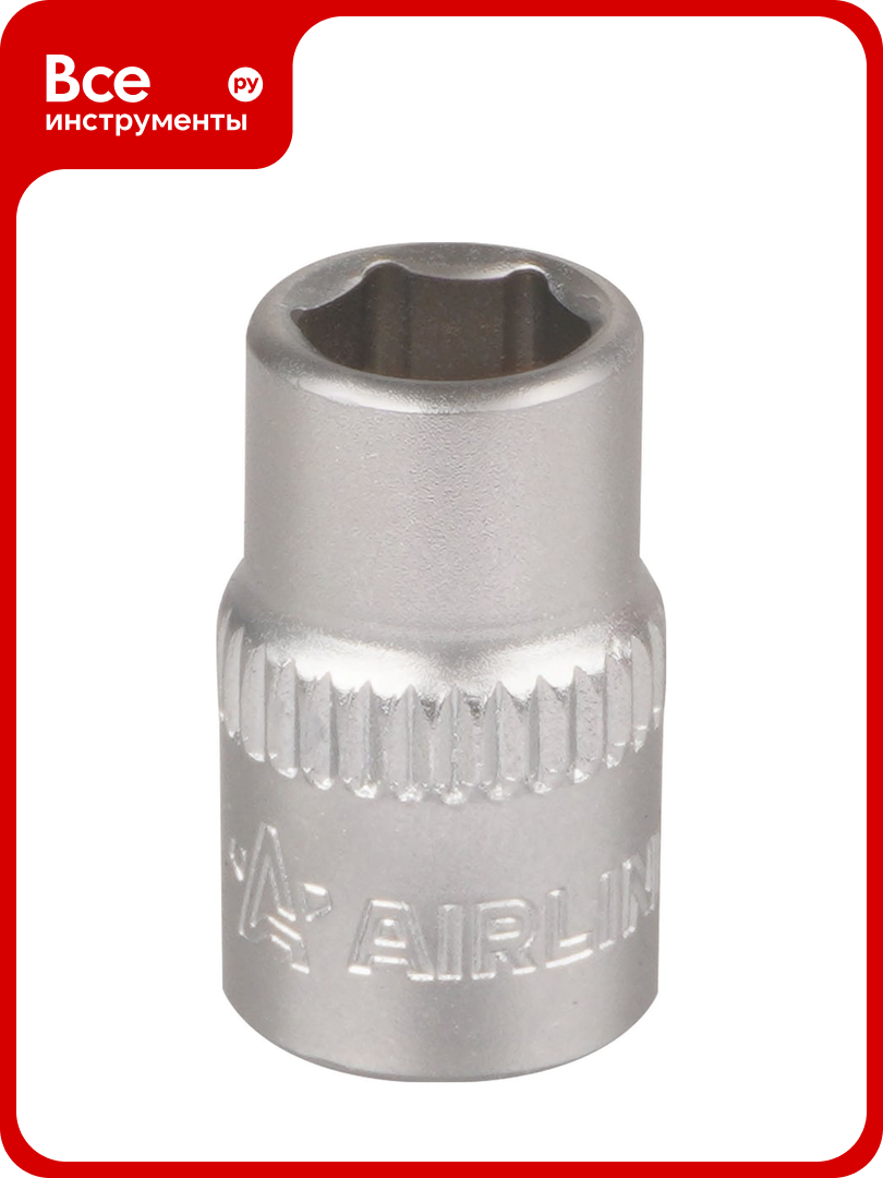 Головка торцевая шестигранная (7 мм; 1/4" DR; пластиковый подвес) Airline AT-S14-03