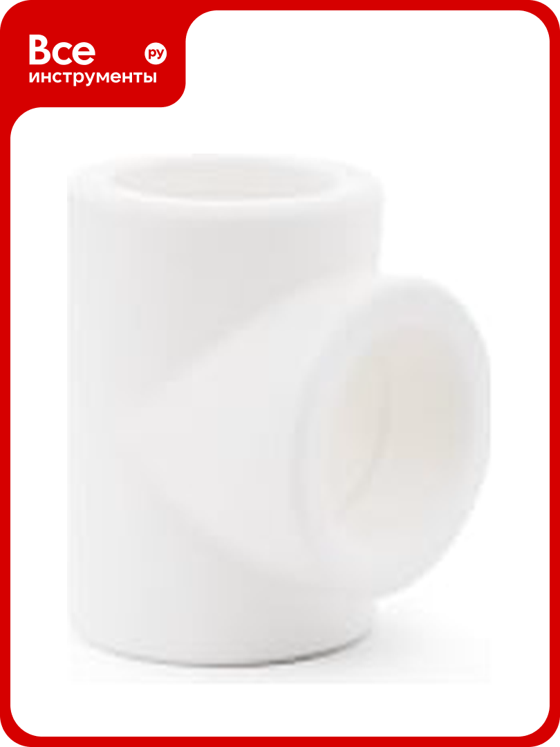 Тройник RTP PN25 D125 мм 28077 из полипропилена, тройник, для соединения труб в системах водоснабжения и отопления