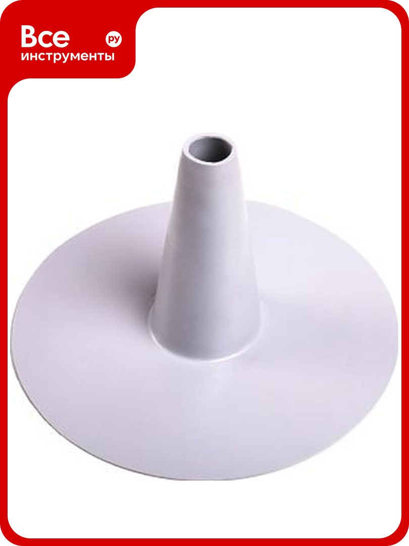 Кровельная проходка Агросток FR-ПВХ №1, круглая форма из ПВХ, серый цвет, проходной элемент для кровли