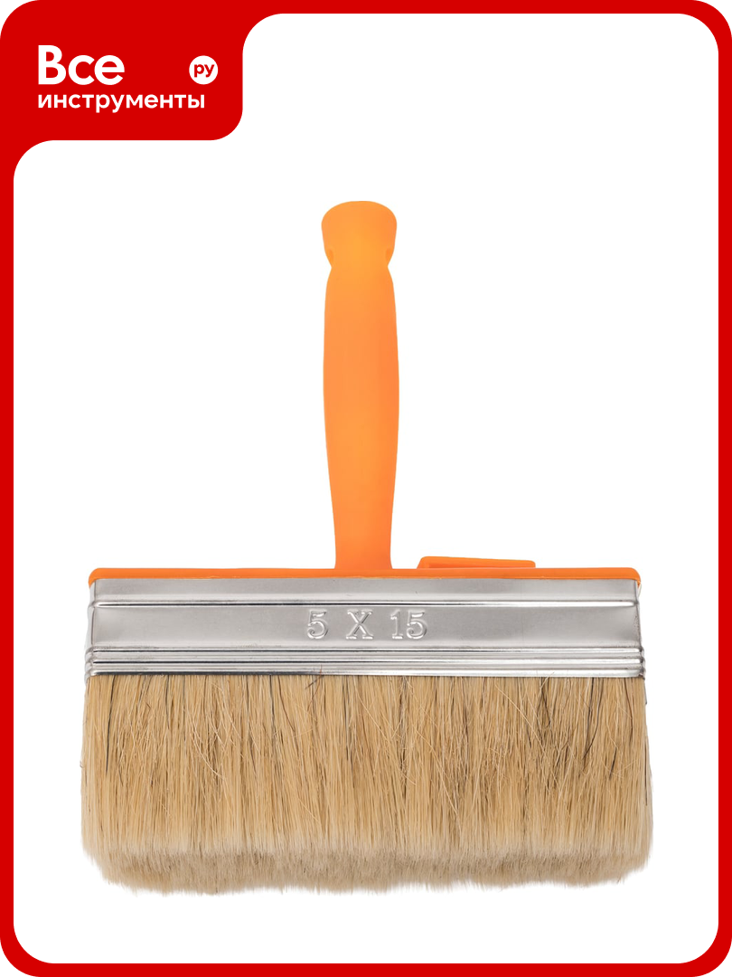 Кисть-макловица СК 50x150 мм пласт. корпус натур. светлая щетина 8063