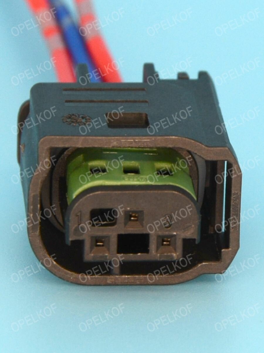 Разъем 3 pin 1-967642-1 для парктроников, датчиков температуры и кислорода Opel, Citroen, Peugeot, BMW, Mercedes, Ford