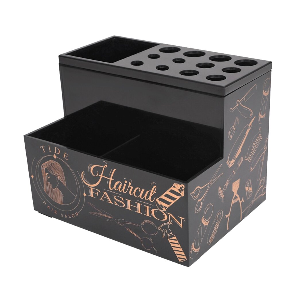 Парикмахерская, парикмахер-стилист, высококачественная нескользящая настольная отделка, стойка для инструментов в парикмахерской-черный