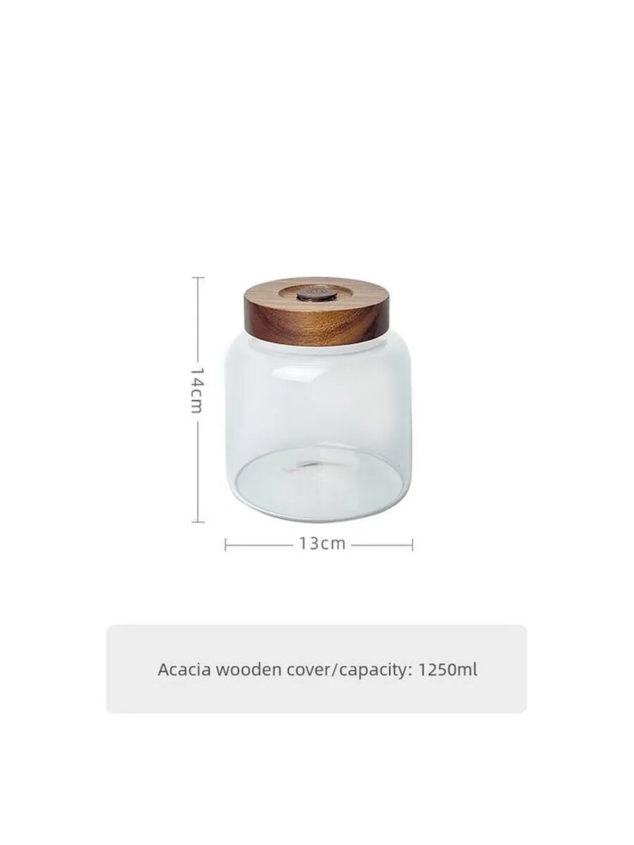 Бутылка для игристого вина с акациевой крышкой 1250мл