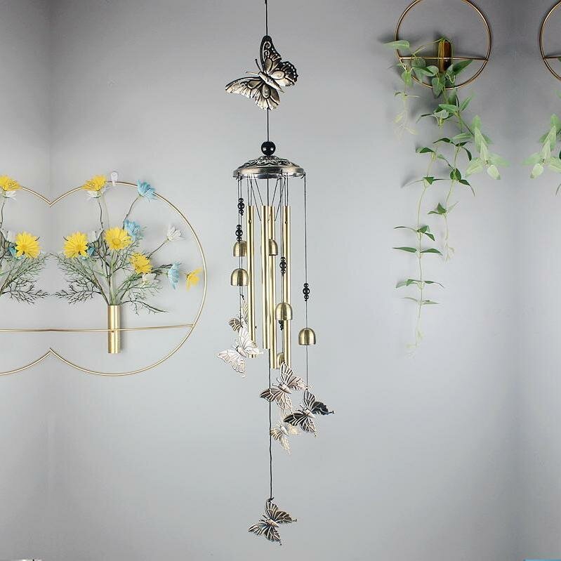 Большой европейский стиль подвески с колокольчиком из красной меди, животное, подвесное украшение, креативное украшение для комнаты, подарок на Рождество или день рождения для женщин