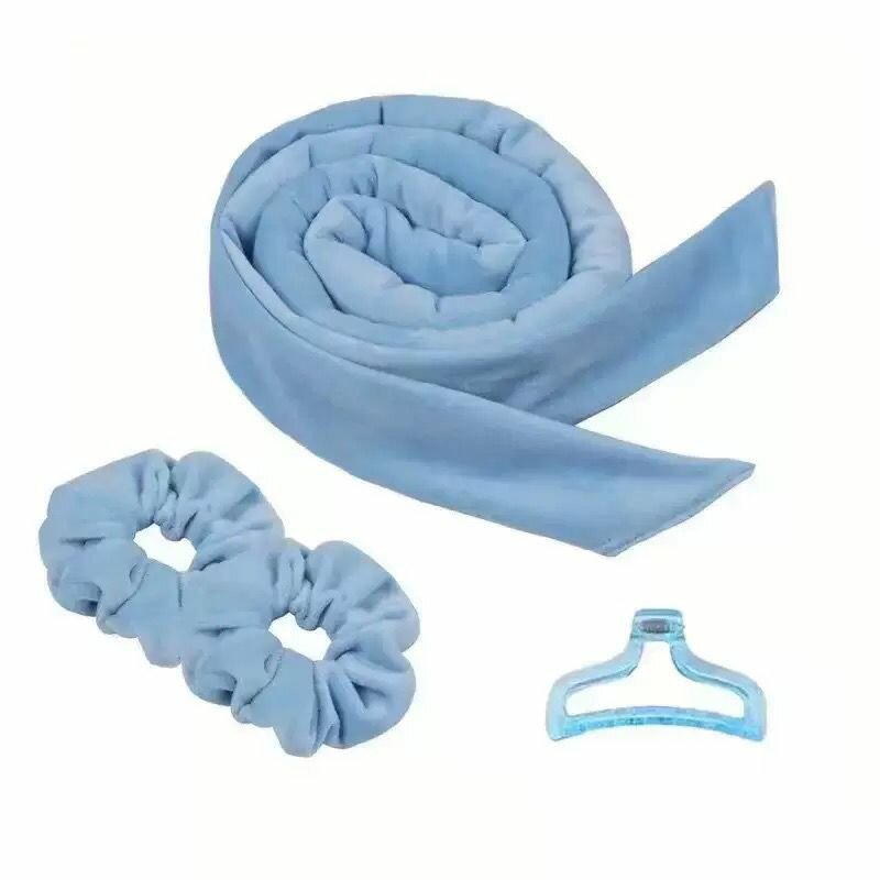 Европейская и американская бархатная повязка для волос, инструмент для легкого завивки, безнагревательный стайлер для сна, устройство для укладки волос.