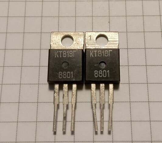 КТ819Г+КТ818Г подобранные пары для унч